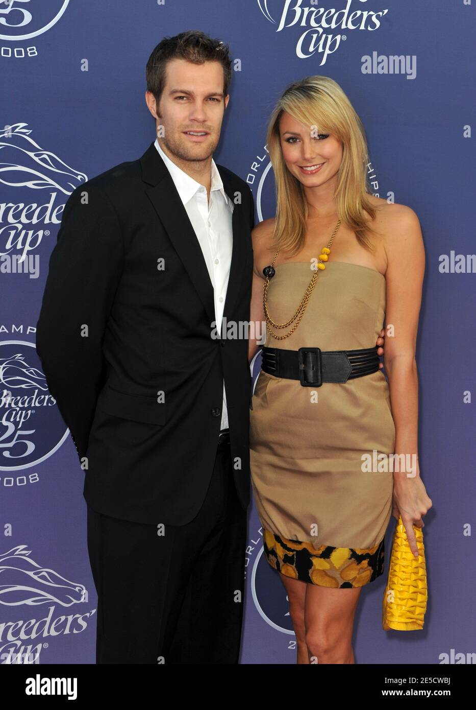 Geoff Stults and Stacy Keibler attending the 25th Running of the ...