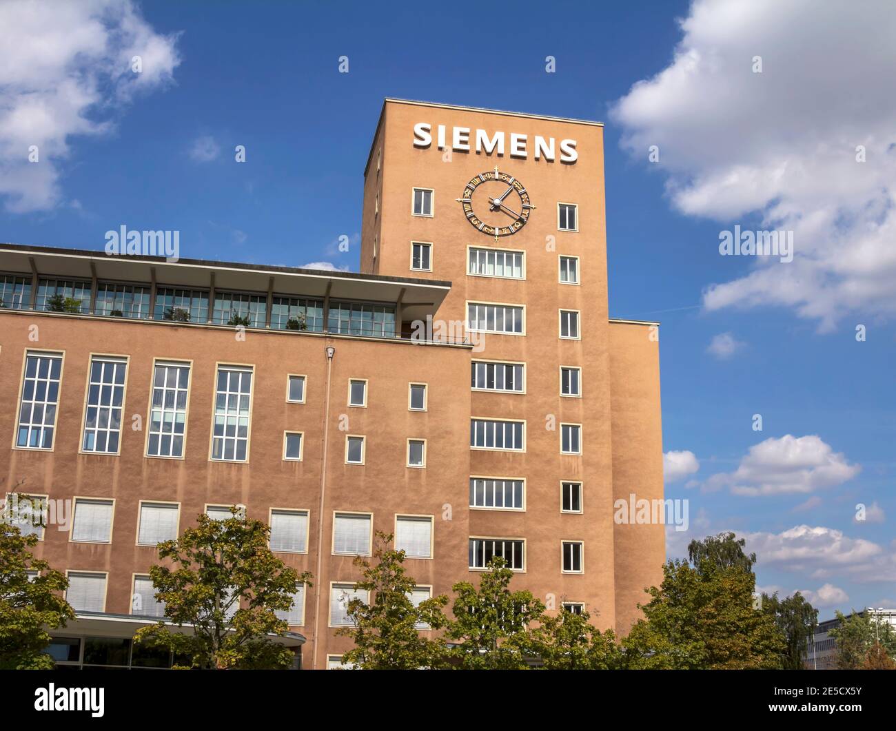Erlangen, Germany : Siemens sign; Siemens AG is a German company ...