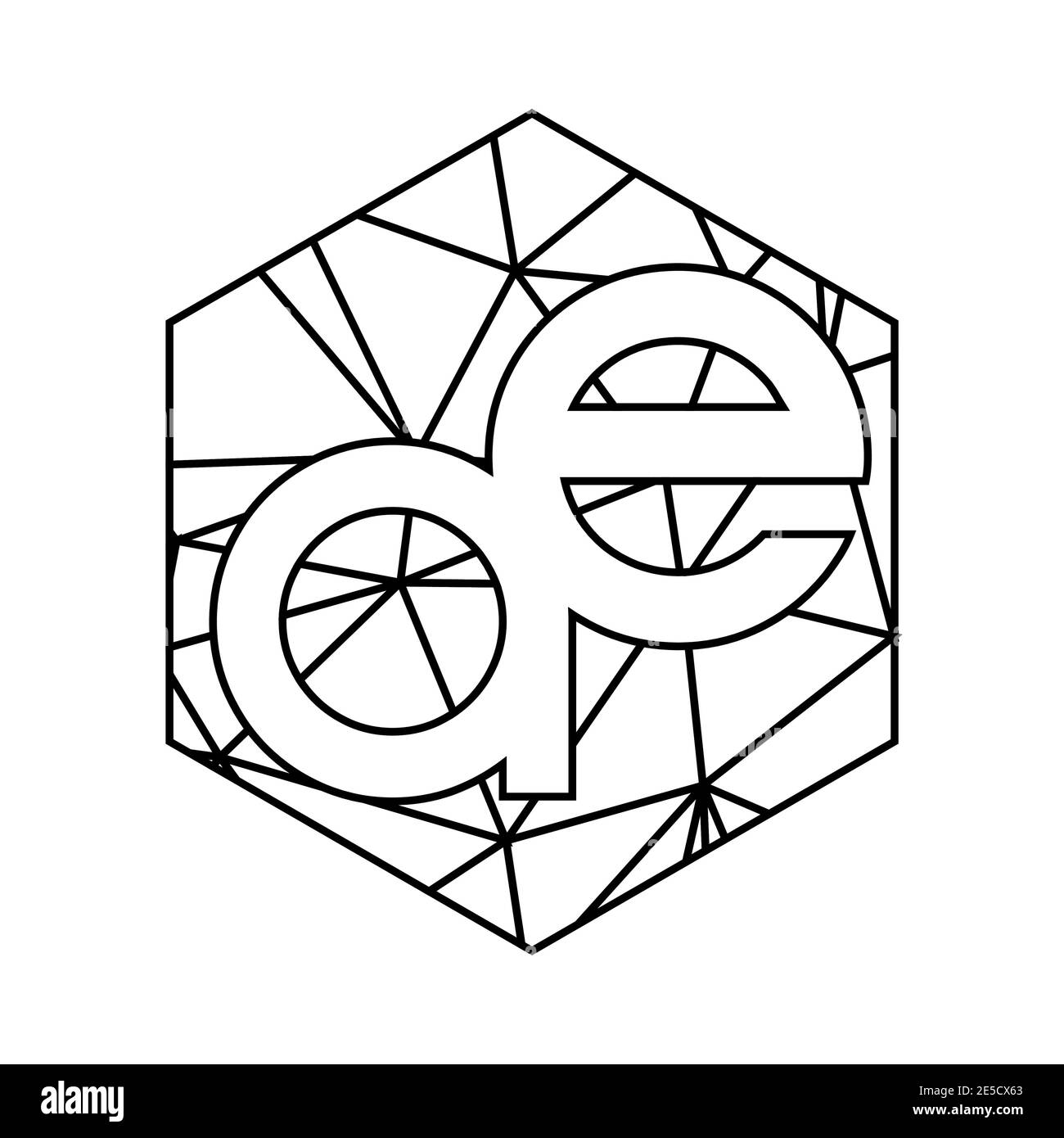 ae initials triangle geometric line art logo Stock Vector Image & Art - Alamy