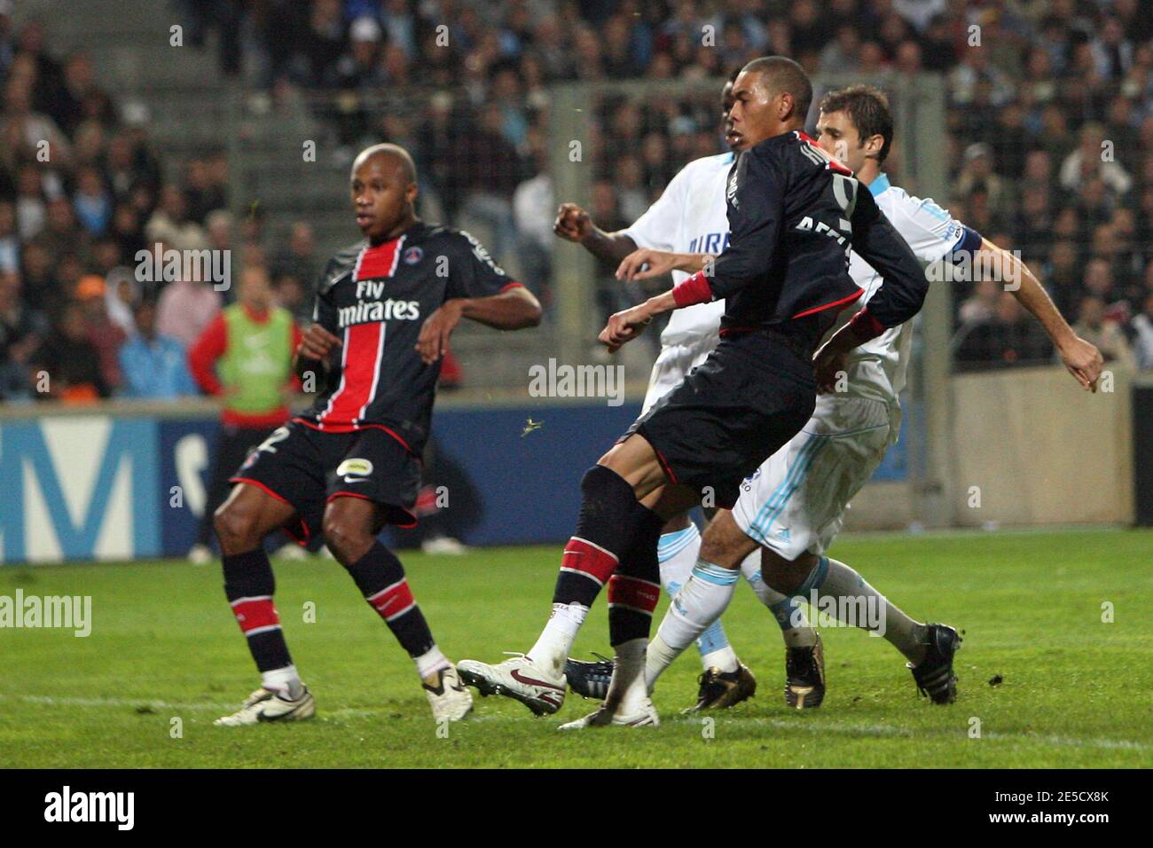 PSG's Guillaume Hoarau during French First League Soccer match ...