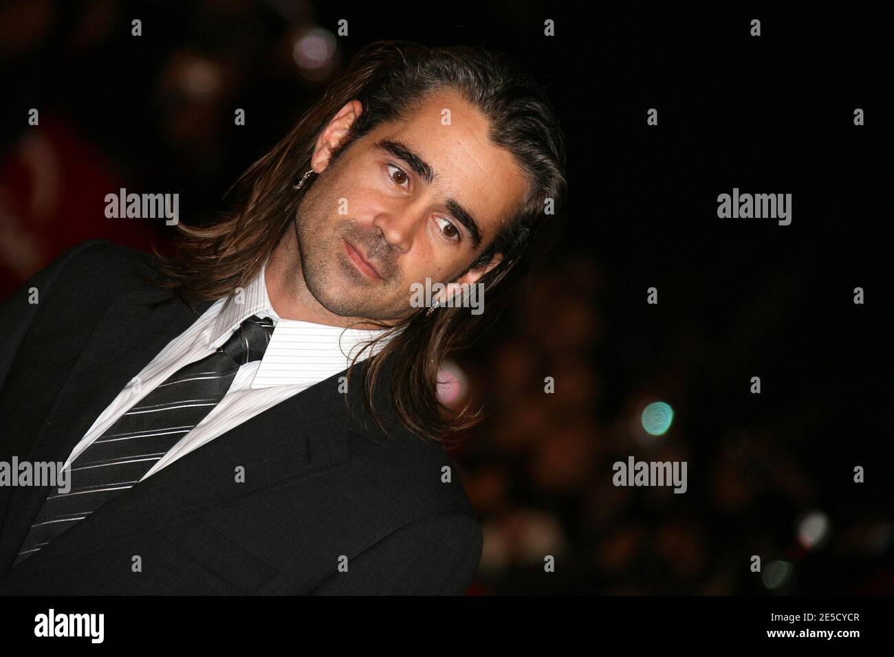 Actor Colin Farrell arriving on the red carpet before the screening of ...