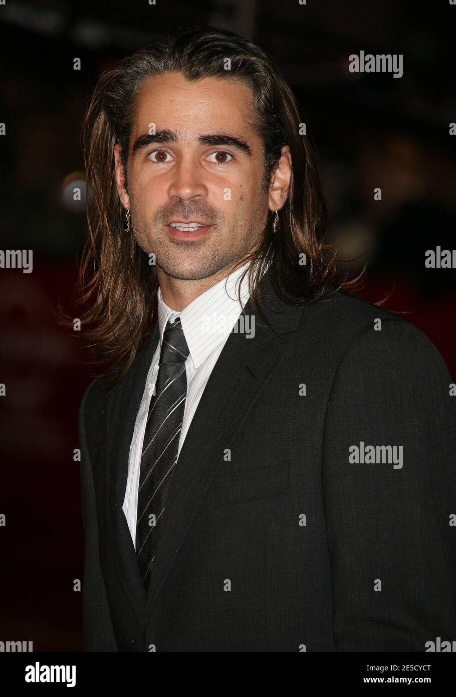 Actor Colin Farrell arriving on the red carpet before the screening of ...