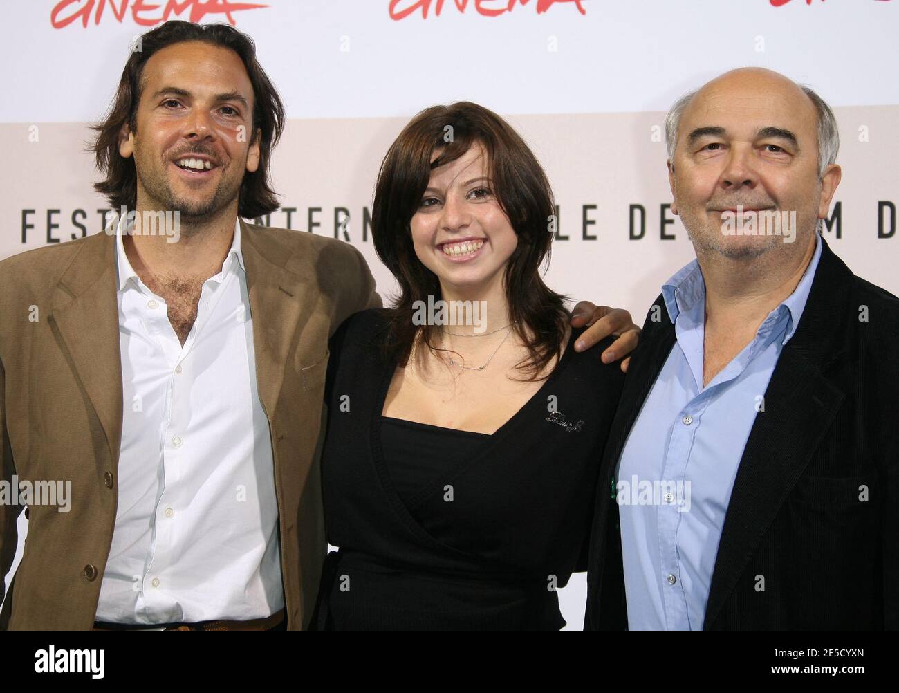 (L-R) Director Marco Amenta, cast members Veronica D'Agostino and ...