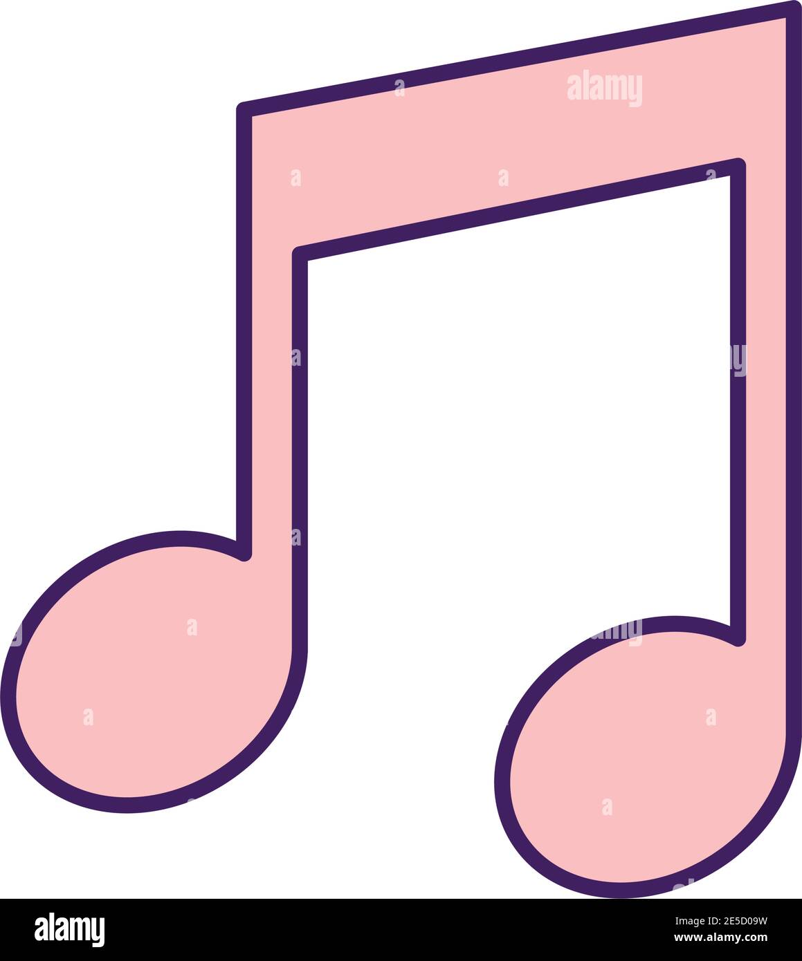 music note on a white background Stock Vector Image & Art - Alamy