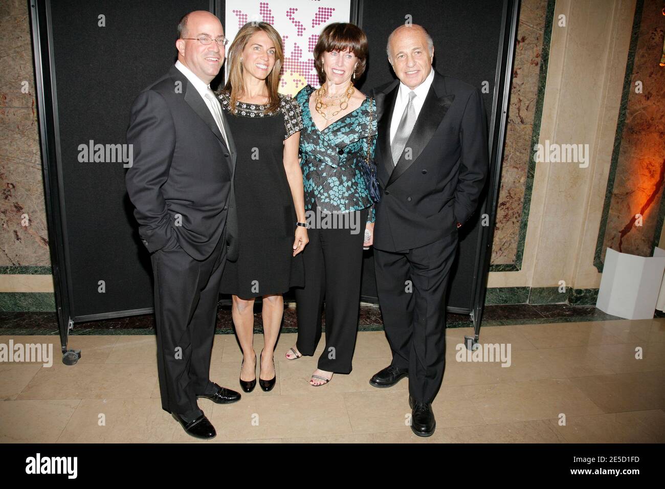 NBC Universal CEO Jeff Zucker (L) with his wife Caryn and Universal ...