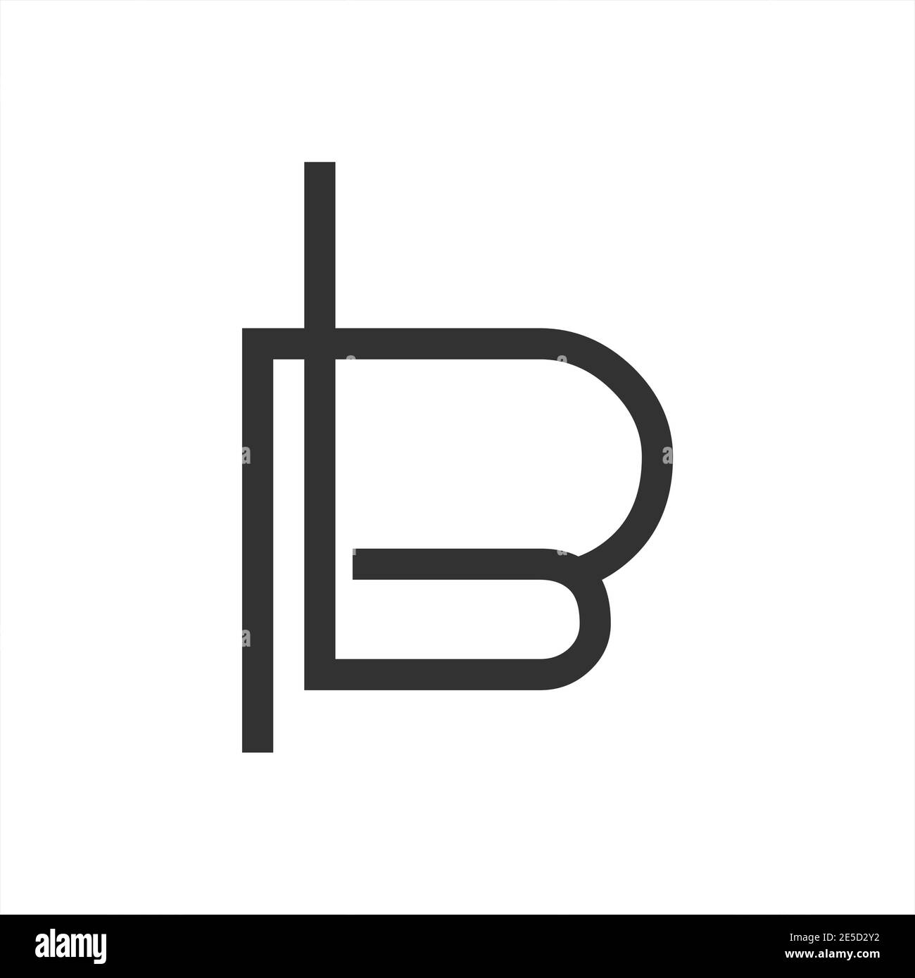 B, bp, PB, pbL initials line art geometric company logo Stock Vector ...