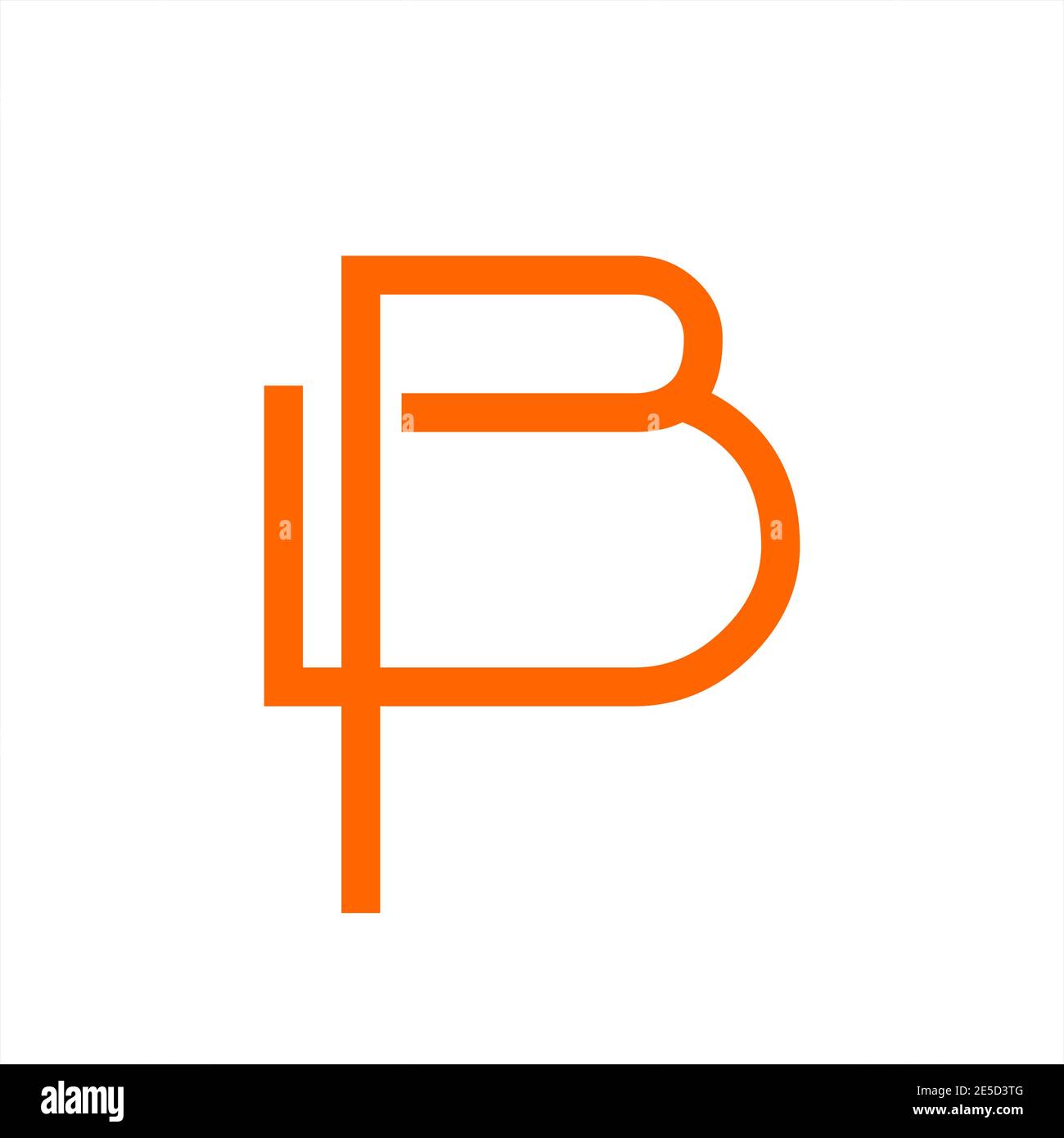 B, PB, PLB, PDB initials line art geometric company logo Stock Vector ...