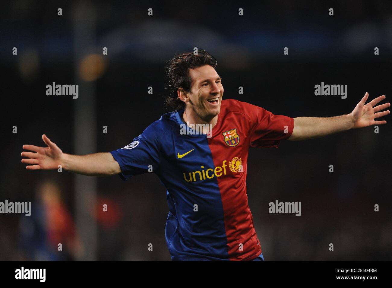 Barcelona's Lionel Messi during a Champions League Soccer match, FC ...