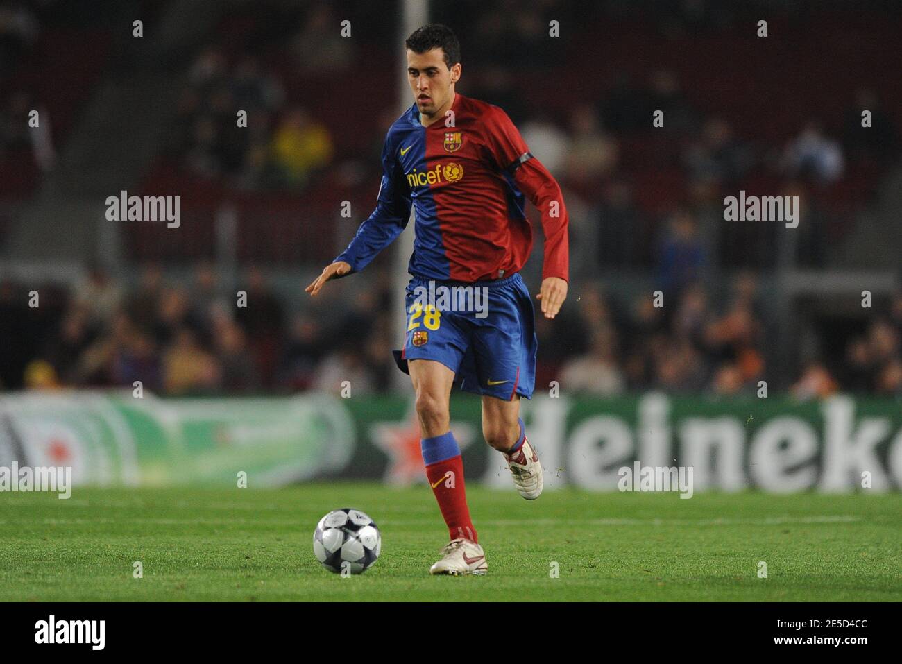 Barcelona's Sergi Busquets during a Champions League Soccer match, FC ...