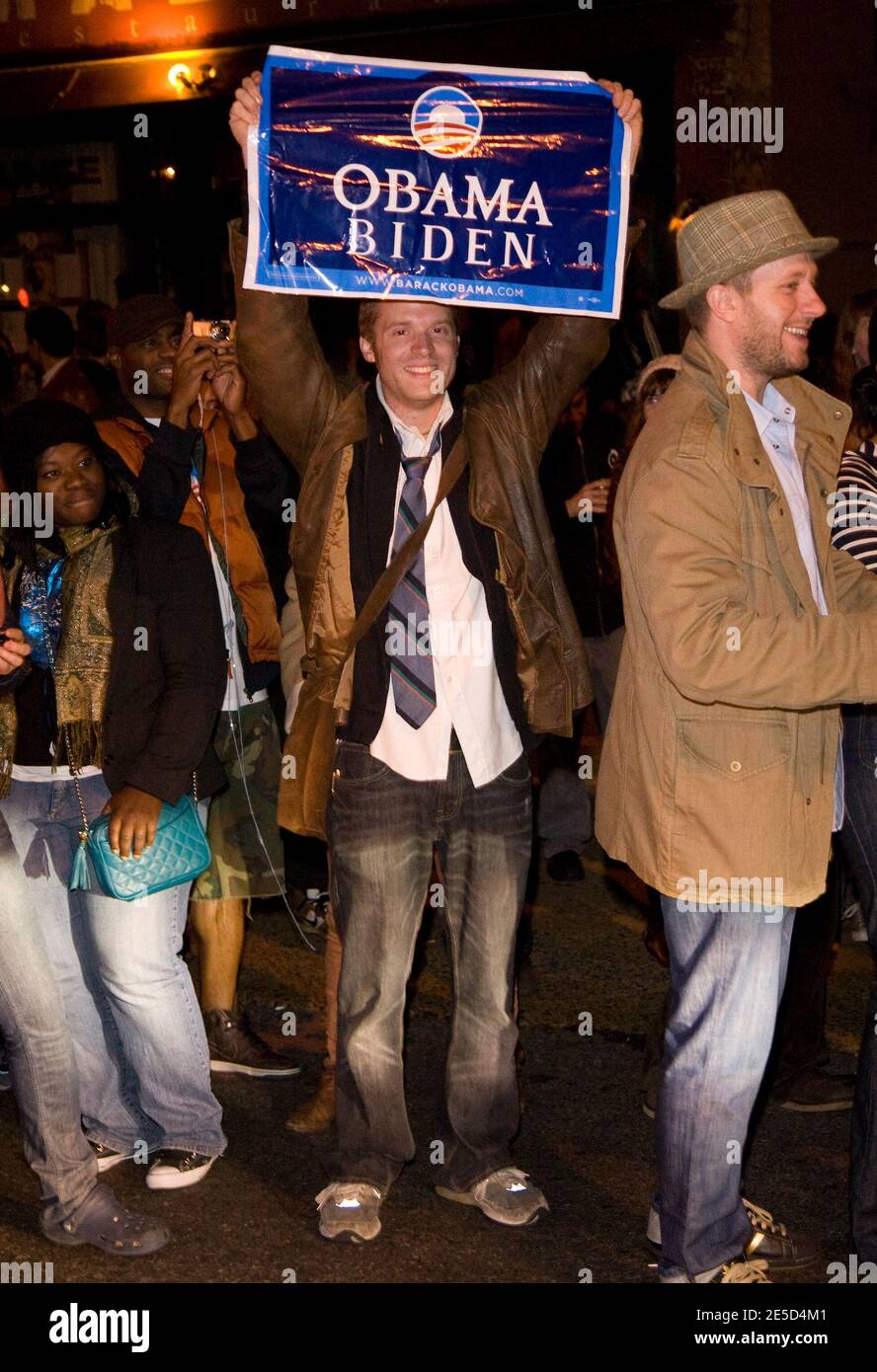People celebrate Barack Obama's win in the Presidential Election of ...