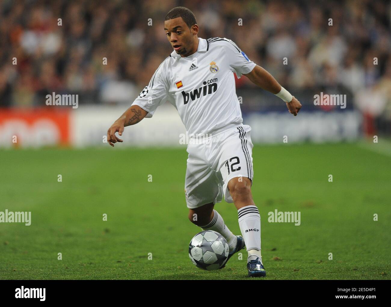 Santiago bernabeu real madrids marcelo hi-res stock photography and ...
