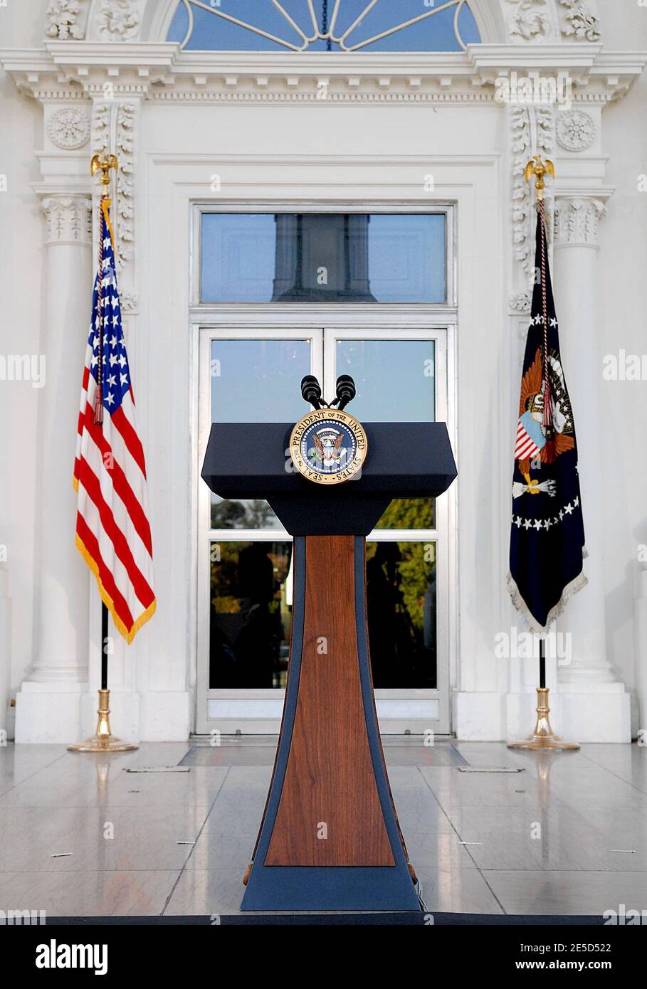 Behind the scenes picture at the White House in Washington, DC, USA ...