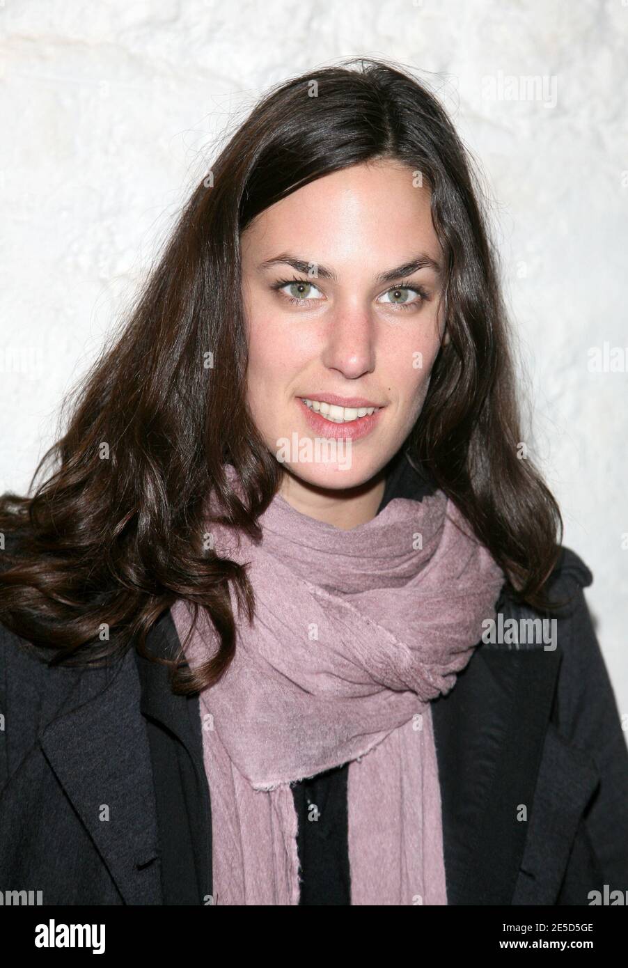 Actress Julie Fournier attends the opening of photos exhibition '7 ...