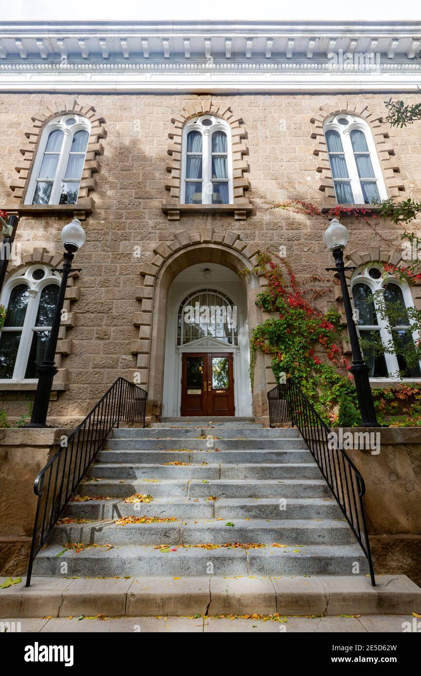 Exterior view of the Nevada State Museum at Carson City, Nevada Stock ...