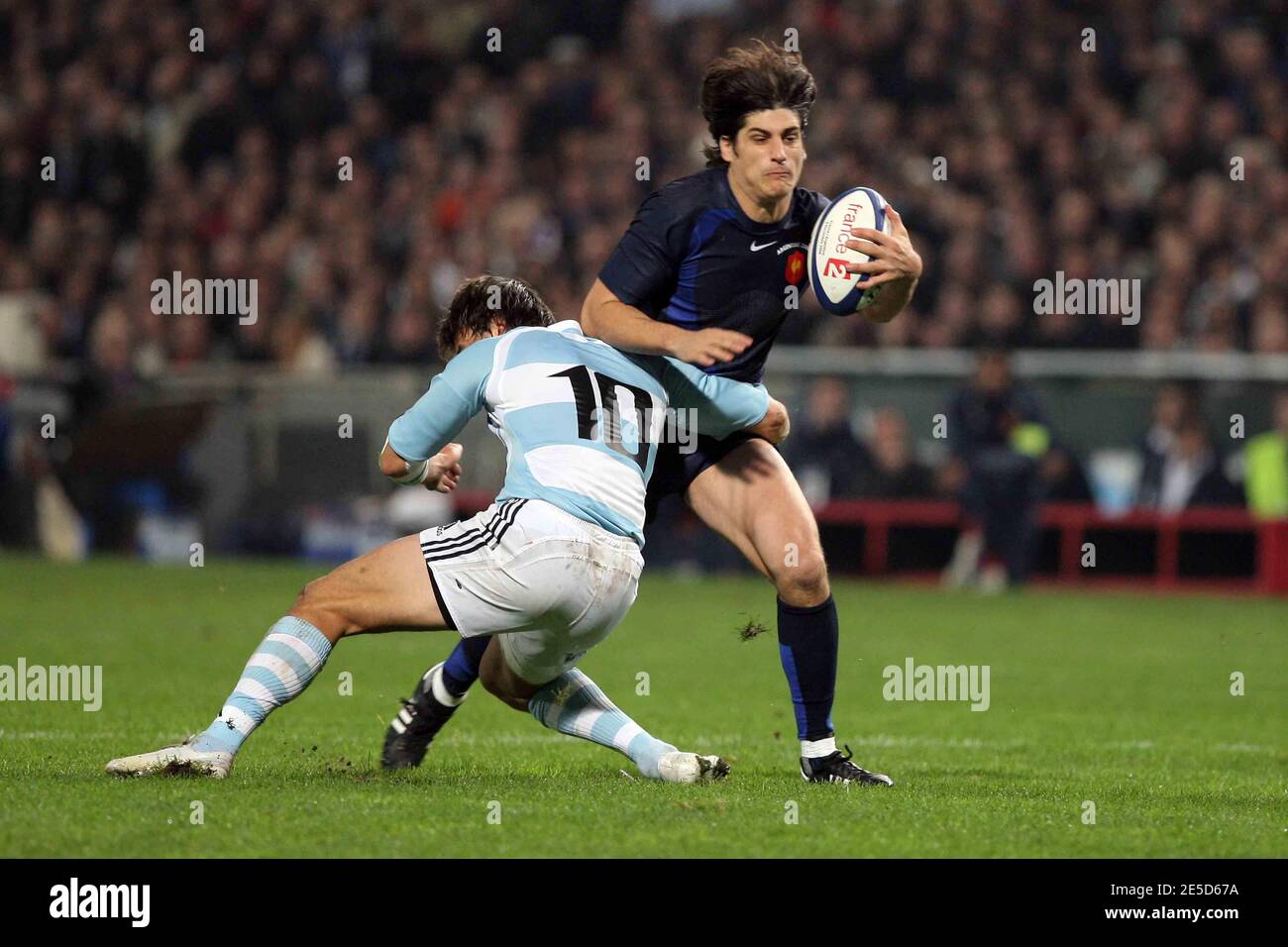 France's David Skrela during the international friendly rugby match ...