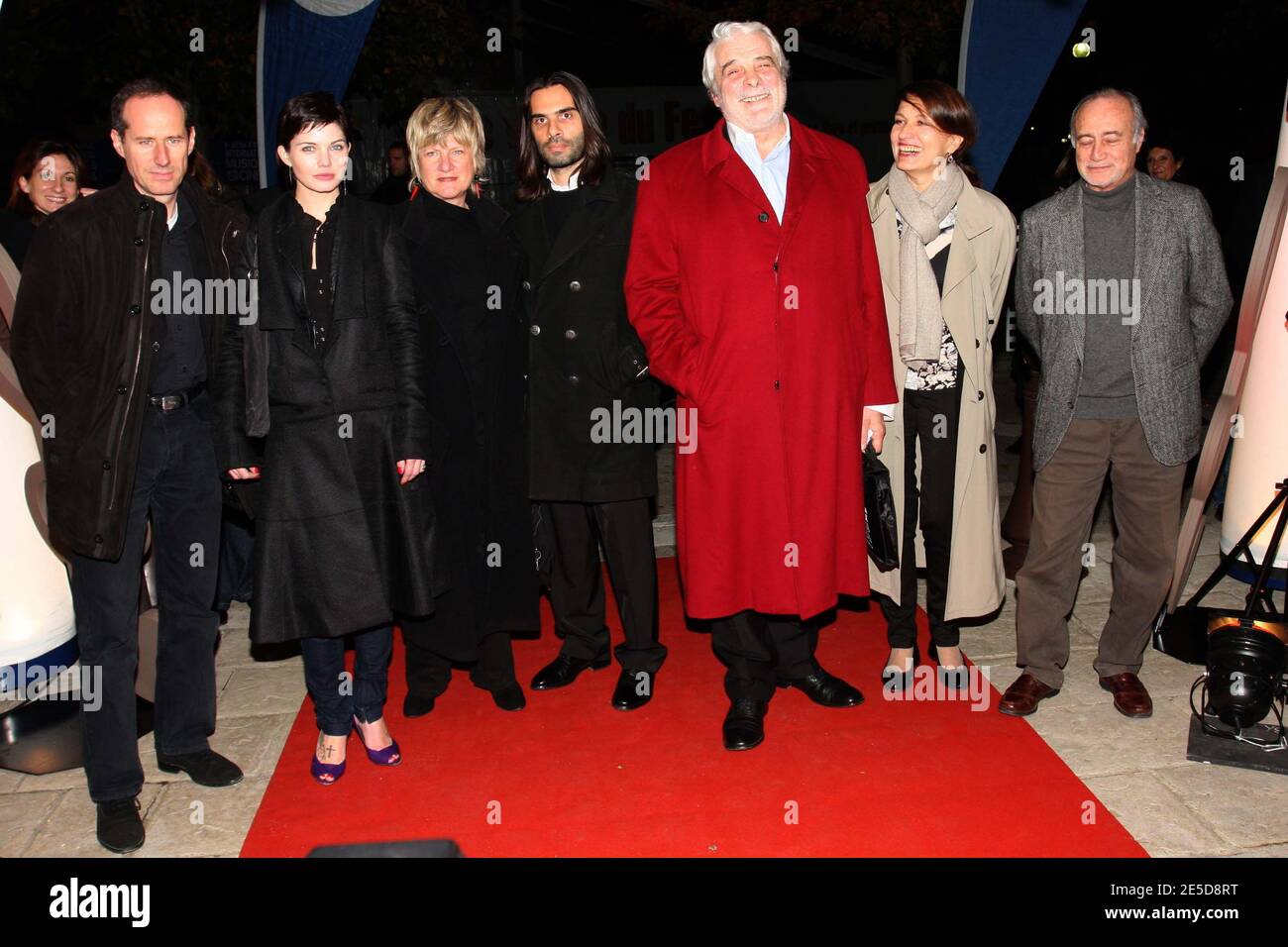 Jury president Jacques Weber with Jury members producer Marie Claude ...