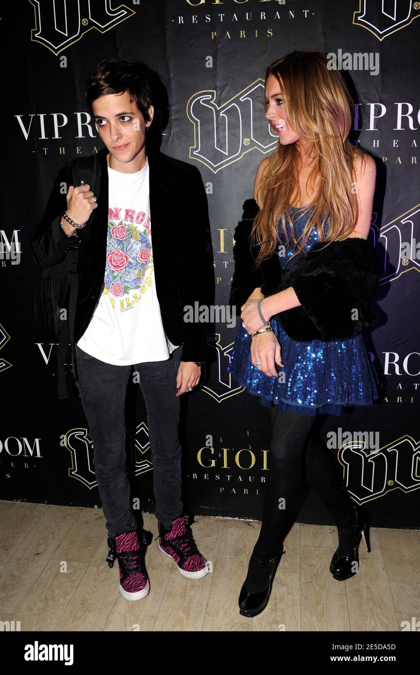 Lindsay Lohan and Samantha Ronson attend the party held at the Vip Room ...