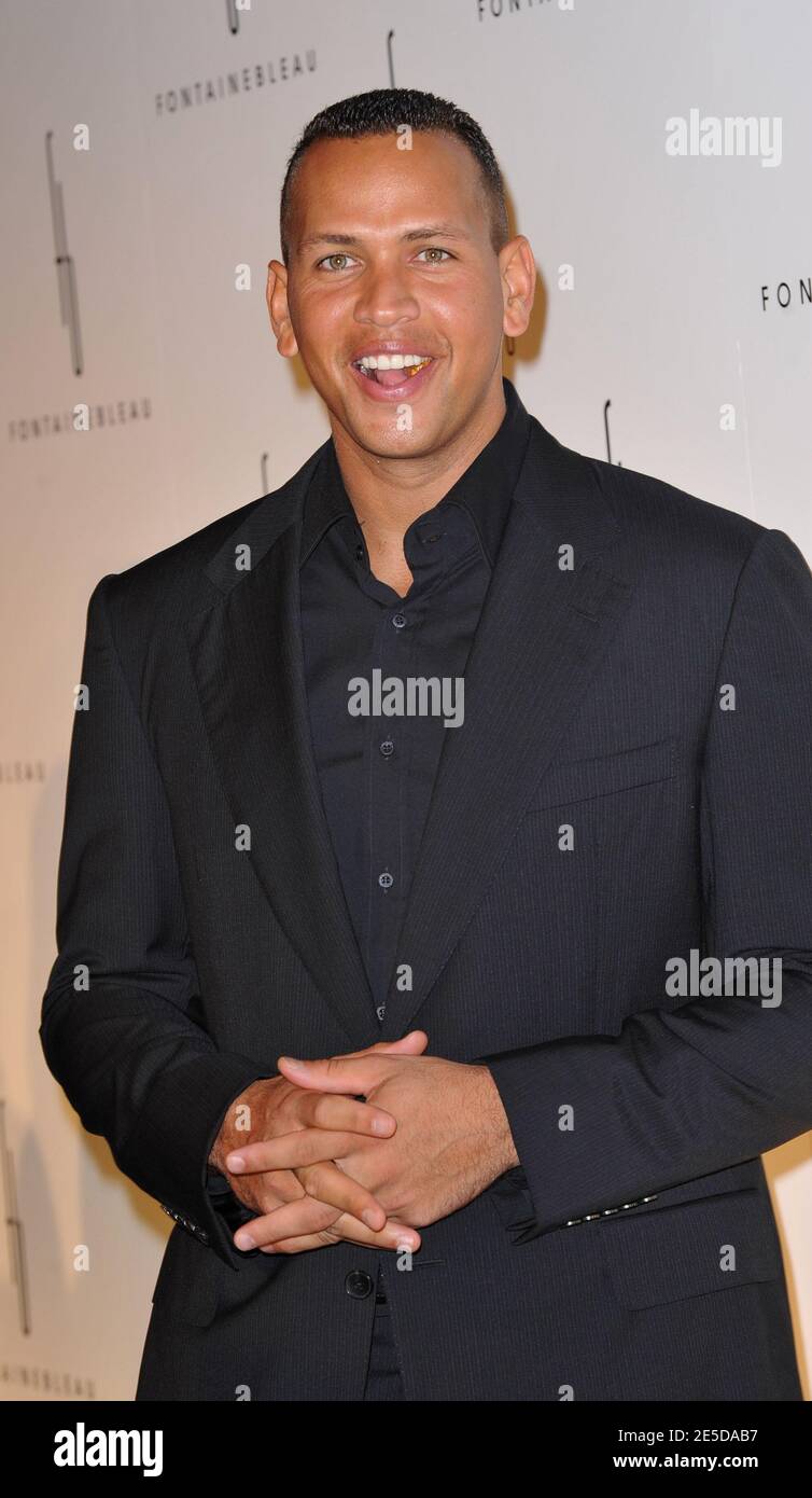 MLB superstar Alex Rodriguez attends the Fontainebleau Miami Beach ...