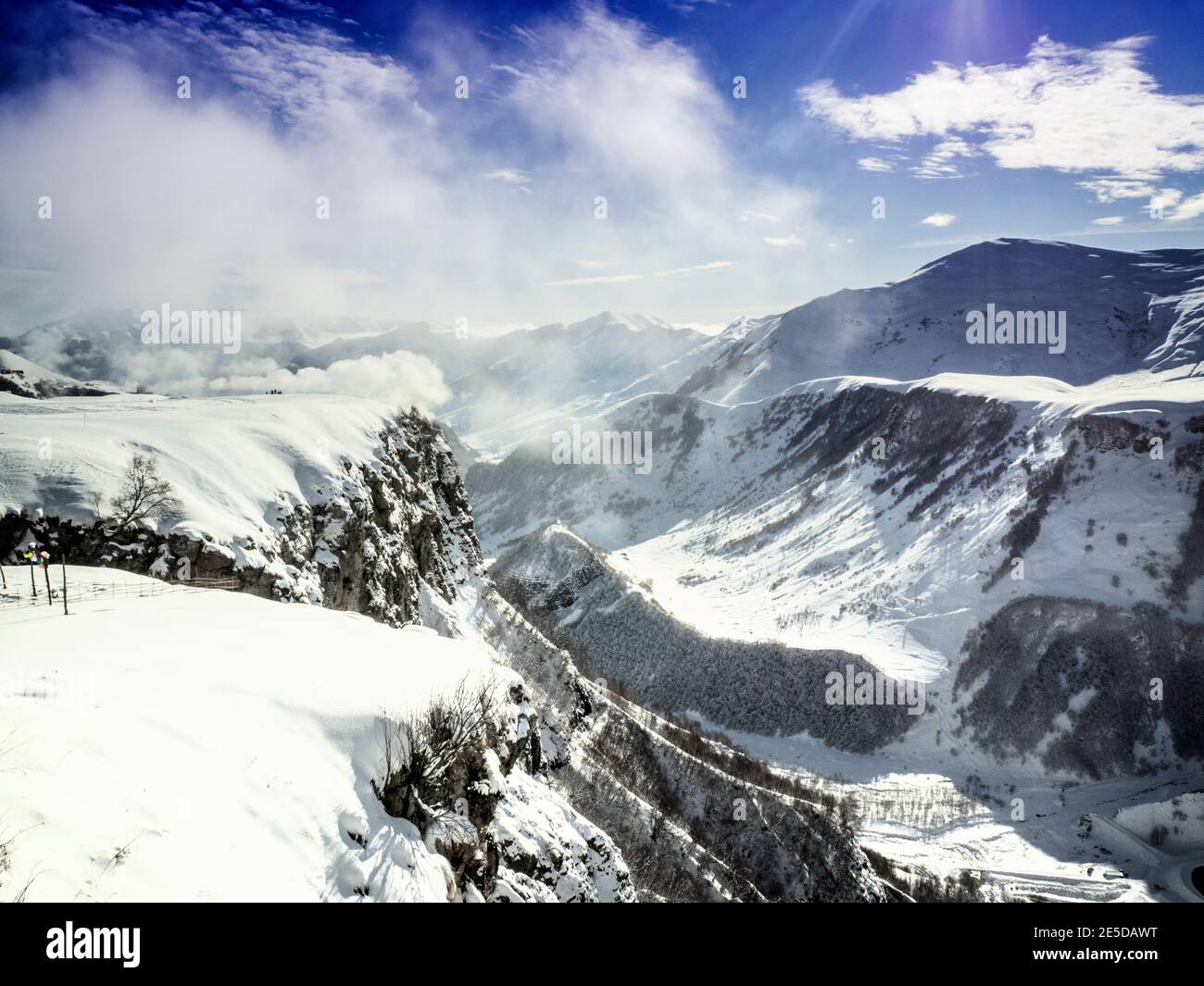 Caucasus mountains in the snow, Georgia Stock Photo - Alamy