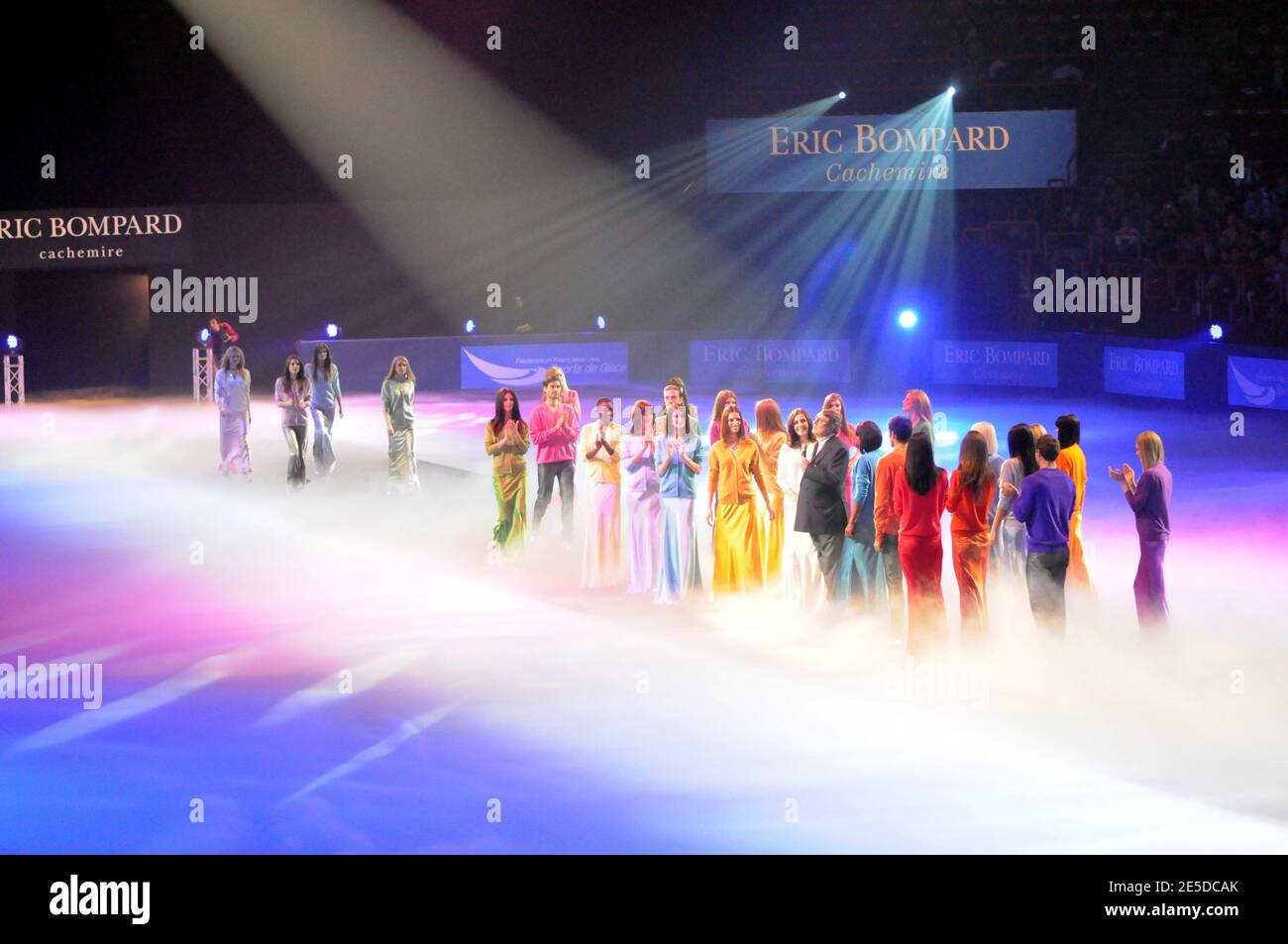 Fashion show during the exhibition day of the Eric Bompard trophy, the ...