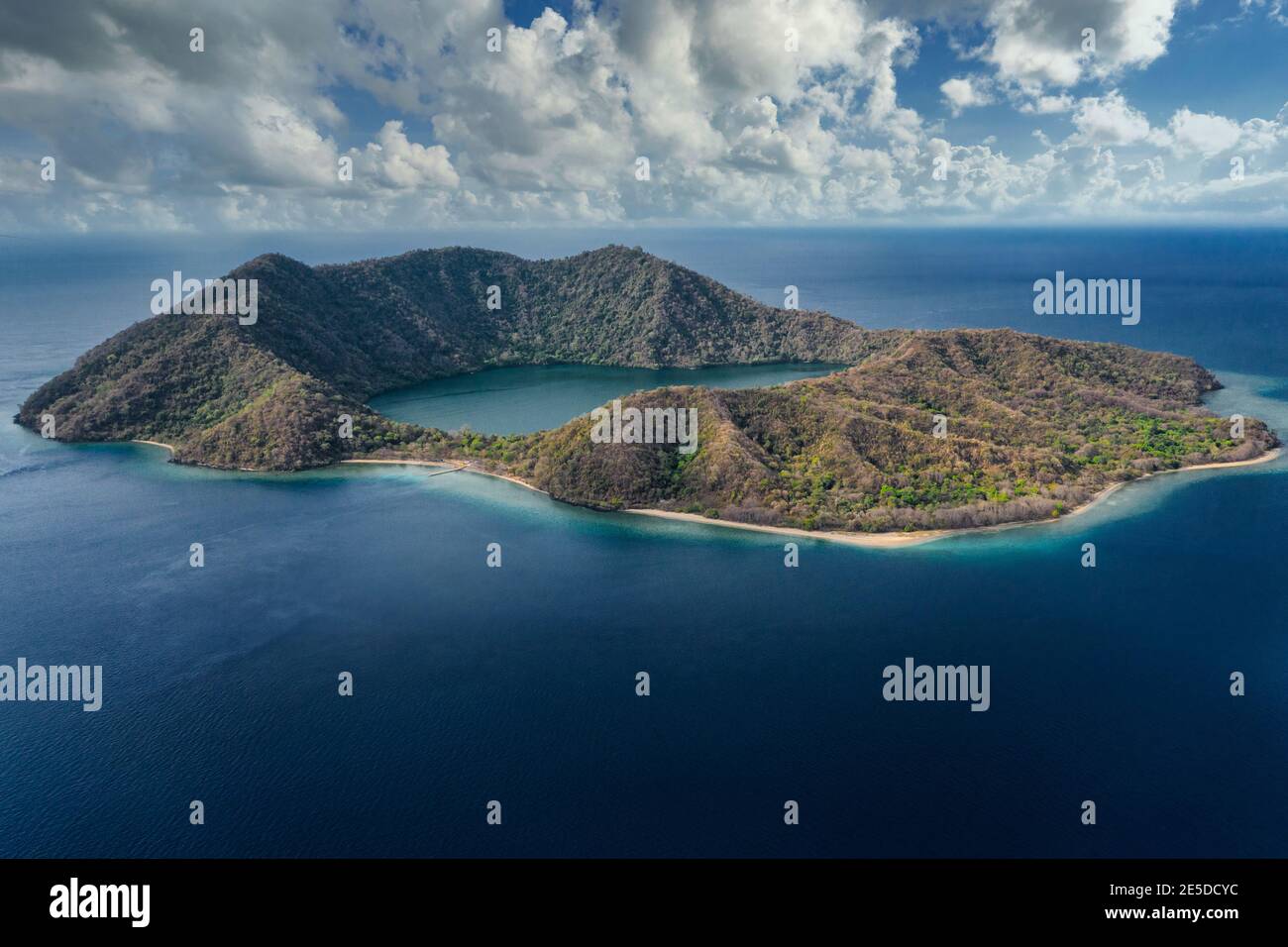 Aerial view of Satonda island, West Nusa Tenggara, Indonesia Stock ...