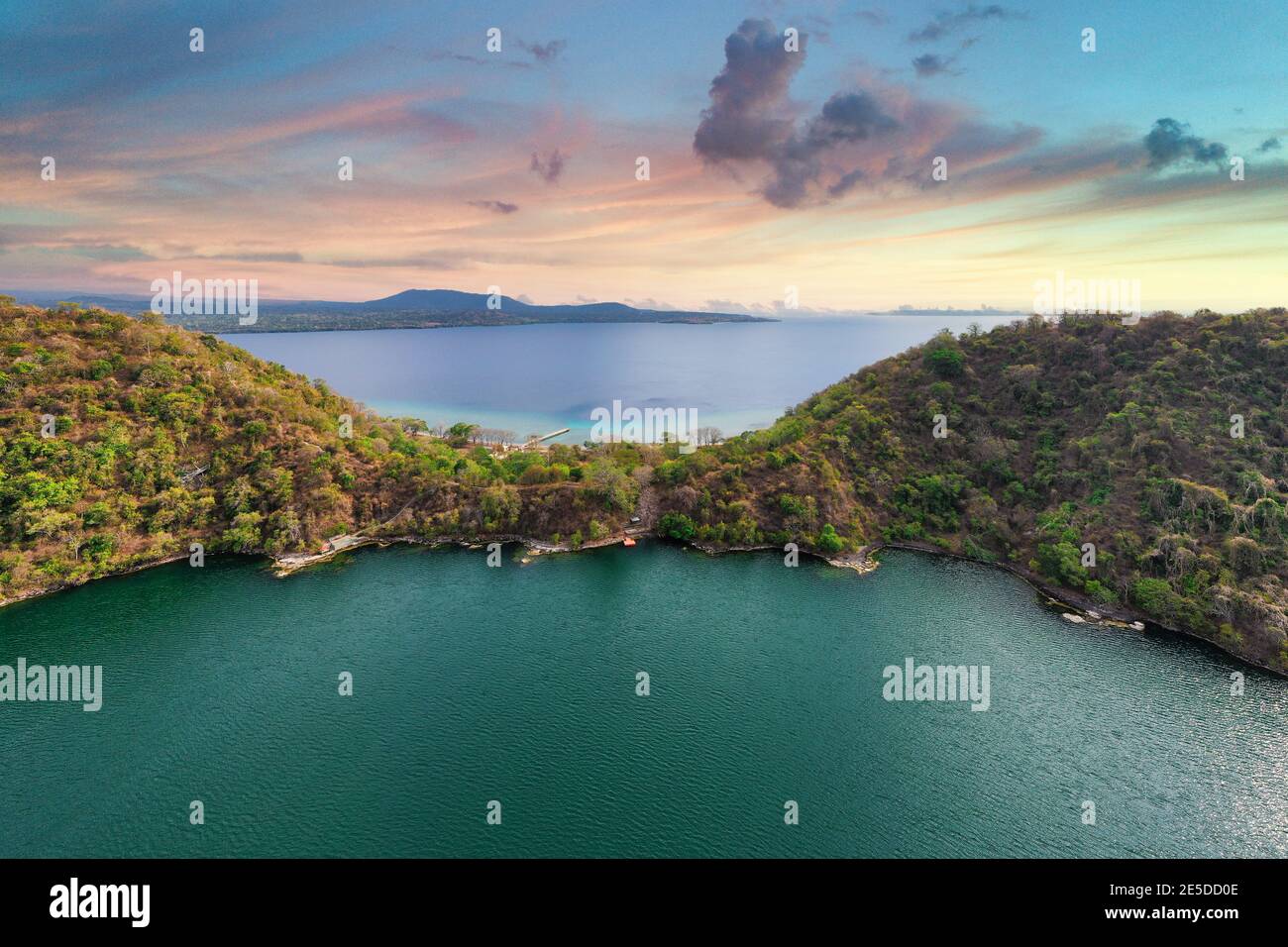 Aerial view of Satonda island, West Nusa Tenggara, Indonesia Stock ...