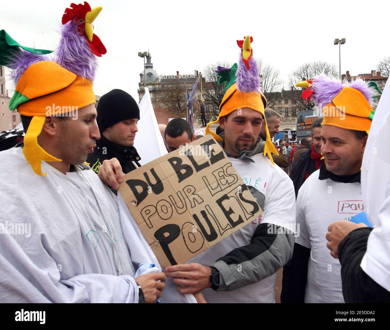 Policemen's trade unions demonstrate in Lyon, France on November 18 ...