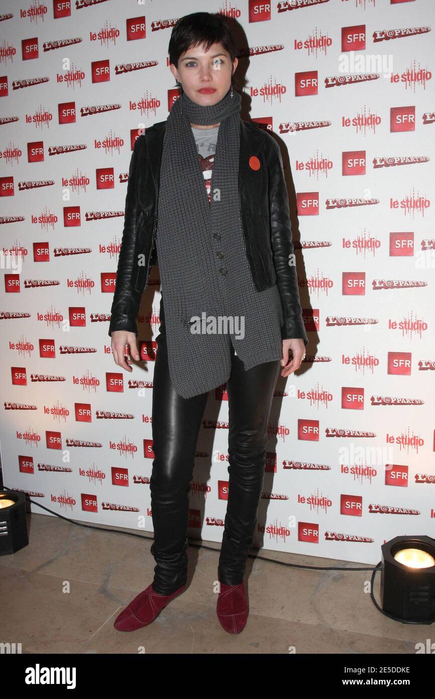 EXCLUSIVE -French actress Delphine Chaneac attends the SFR party before ...