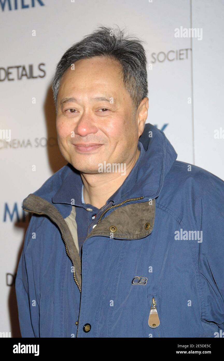 Director Ang Lee arriving for the screening of 'Milk' presented by The ...