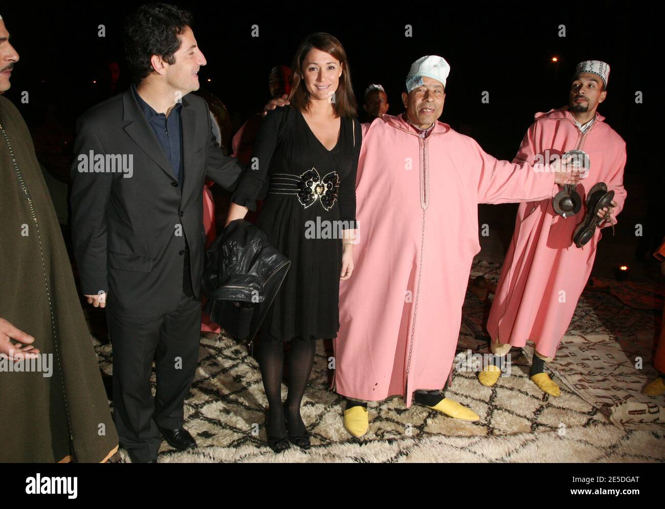 Daniela Lumbroso and her friend arriving at the Dior party during the ...