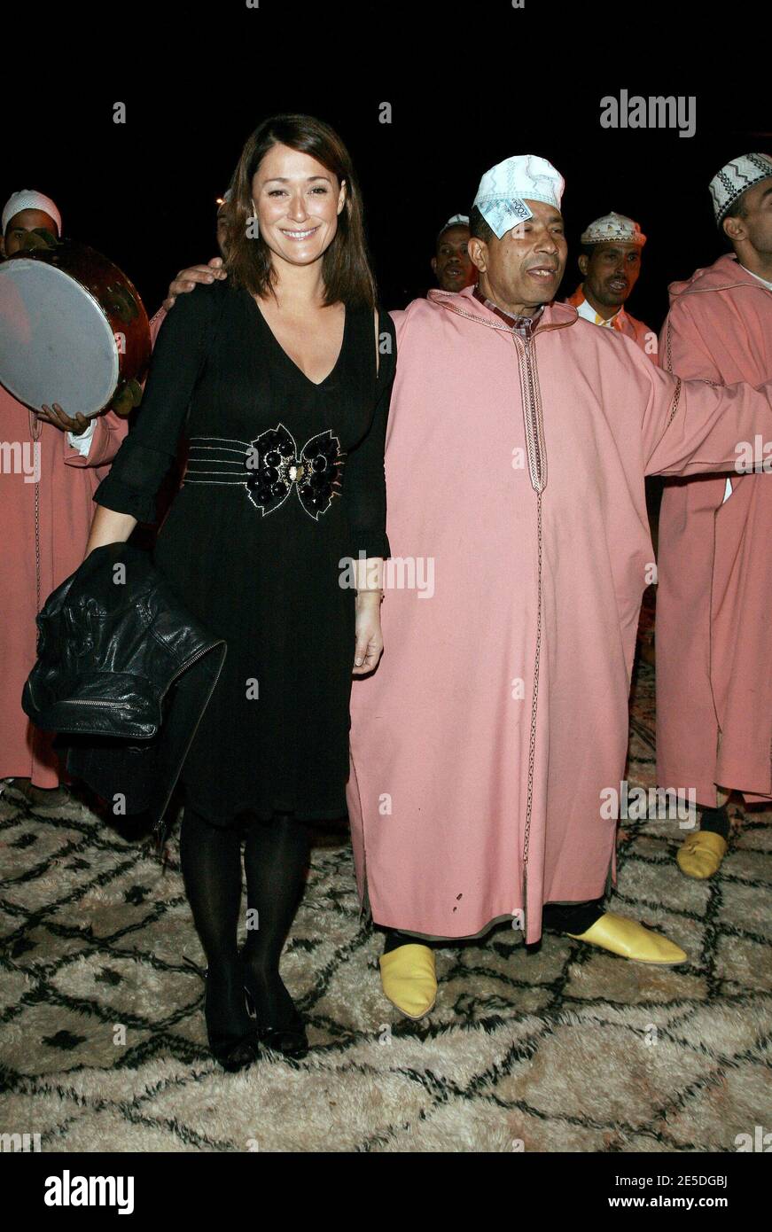 Daniela Lumbroso and her friend arriving at the Dior party during the ...