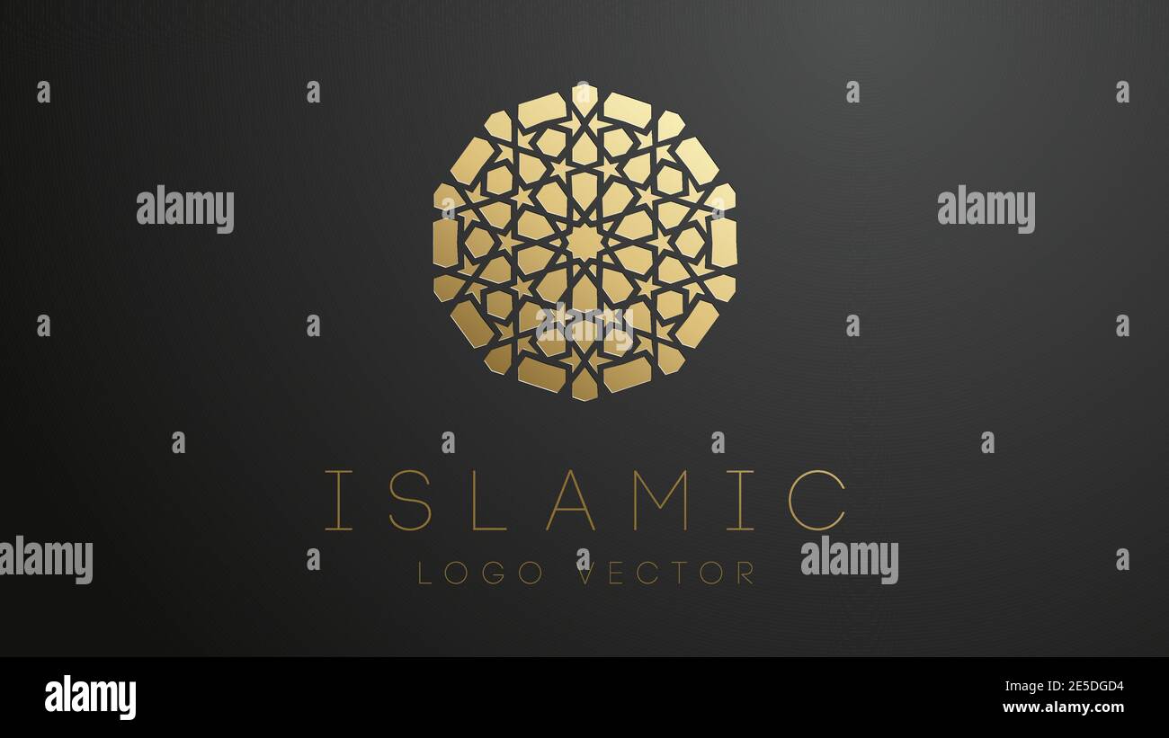 Islamic star gold pattern hi-res stock photography and images - Alamy