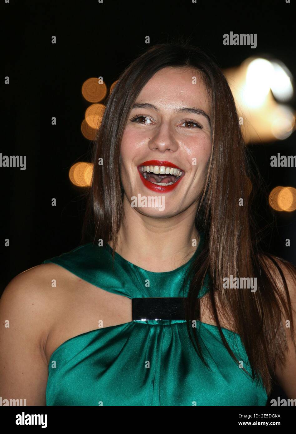 Actress Zoe Felix arriving on the red carpet before the screening of ...