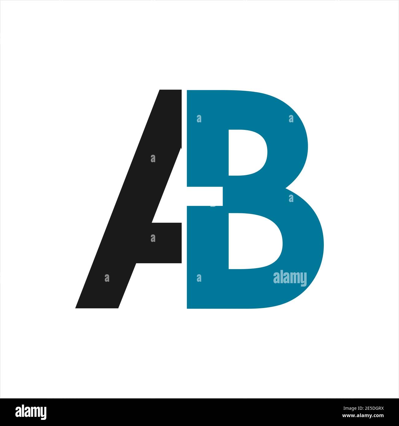 AB initials geometric letter company logo and icon Stock Vector Image ...