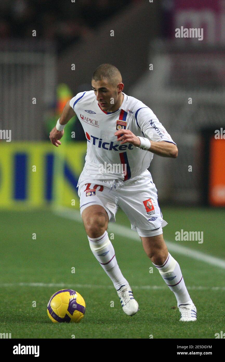 Lyon's Karim Benzema during the French First League Soccer match, Paris ...