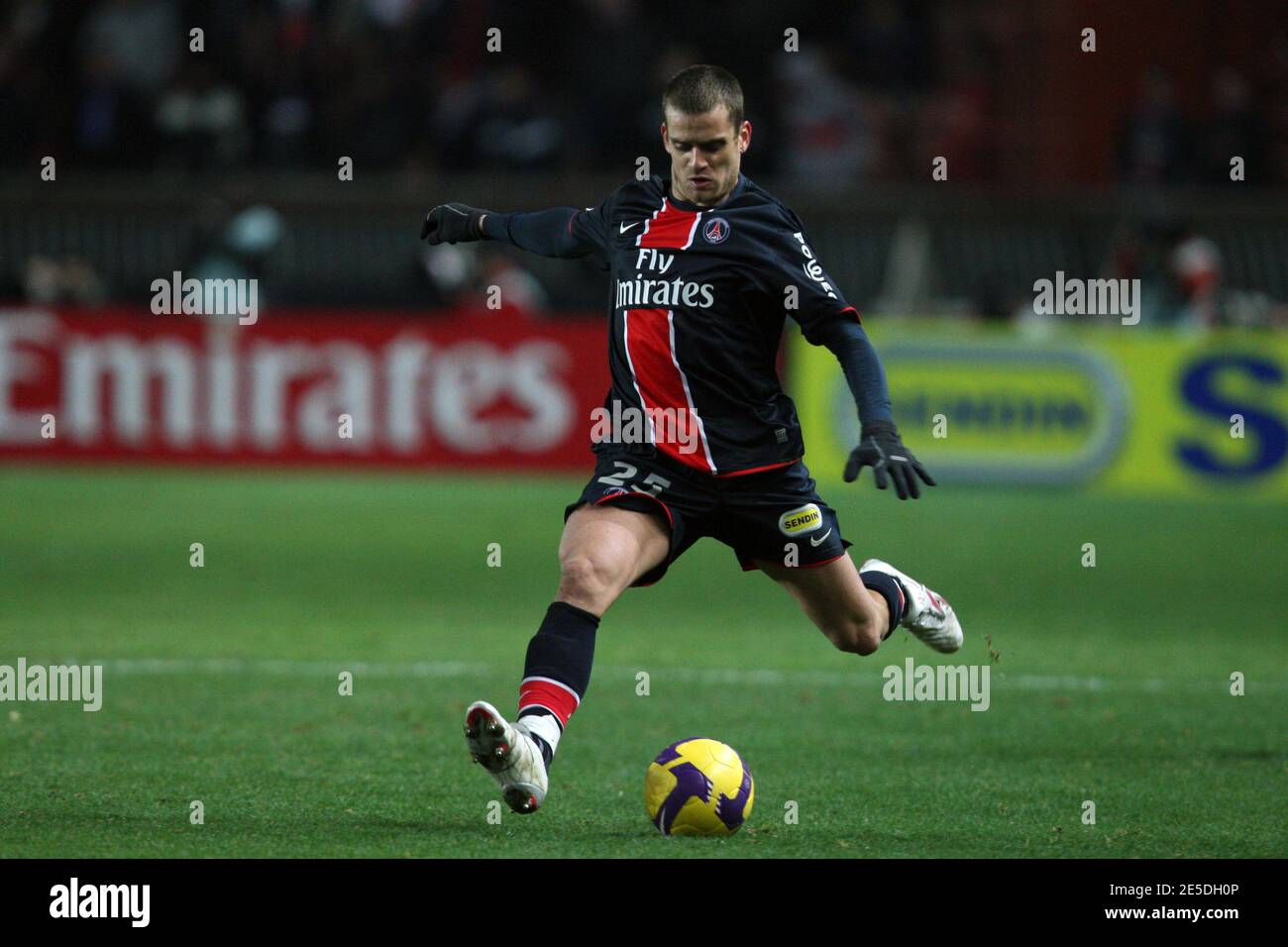 PSG's Jerome Rothen during the French First League Soccer match, Paris ...