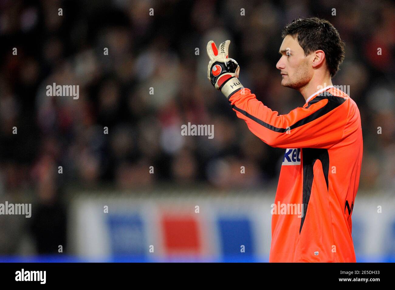 Lyon's Goalkeeper Hugo Lloris during the French First League Soccer ...