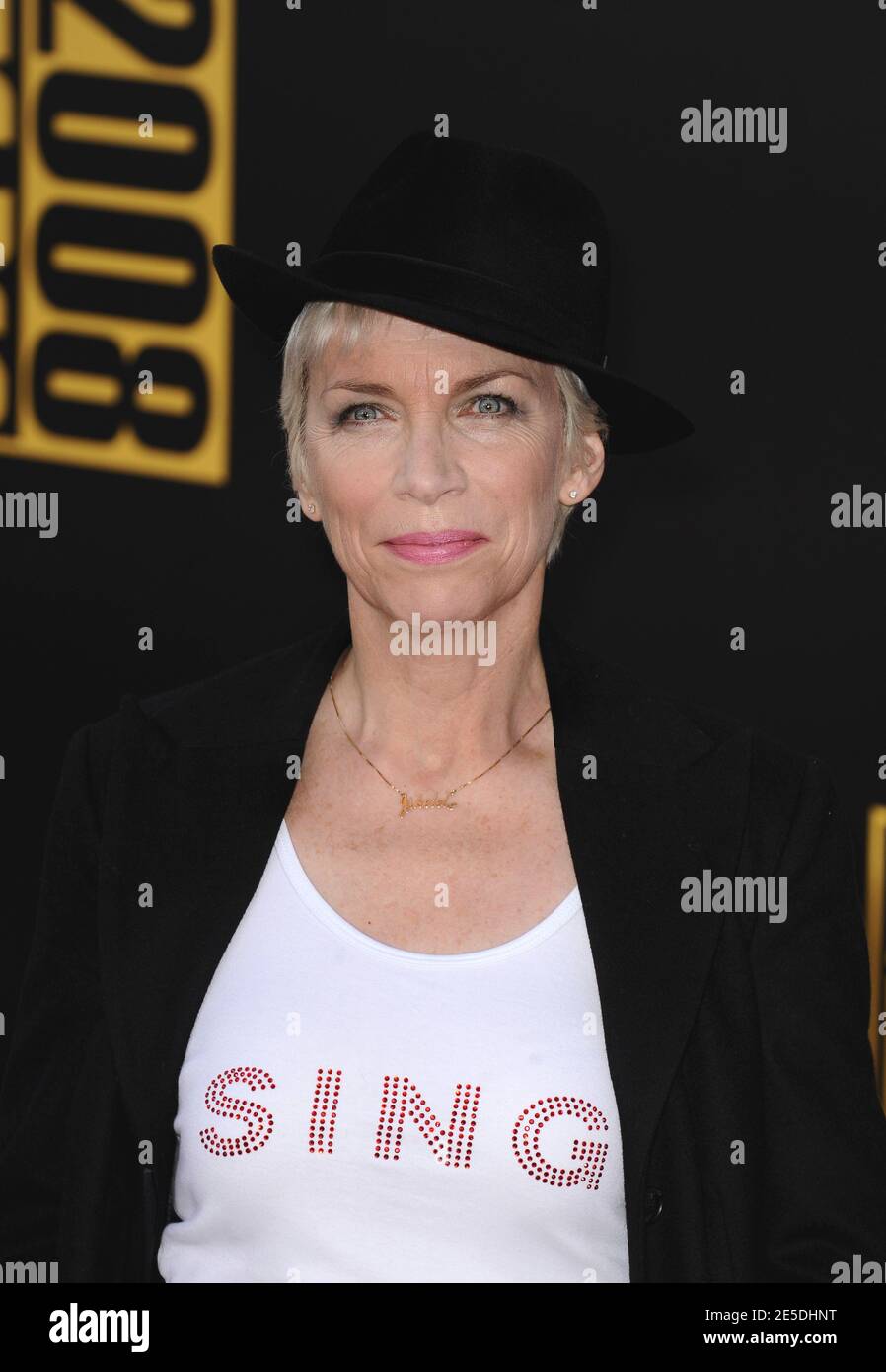 Annie Lennox arriving for the 2008 American Music Awards held at the Nokia Theatre in Los ...