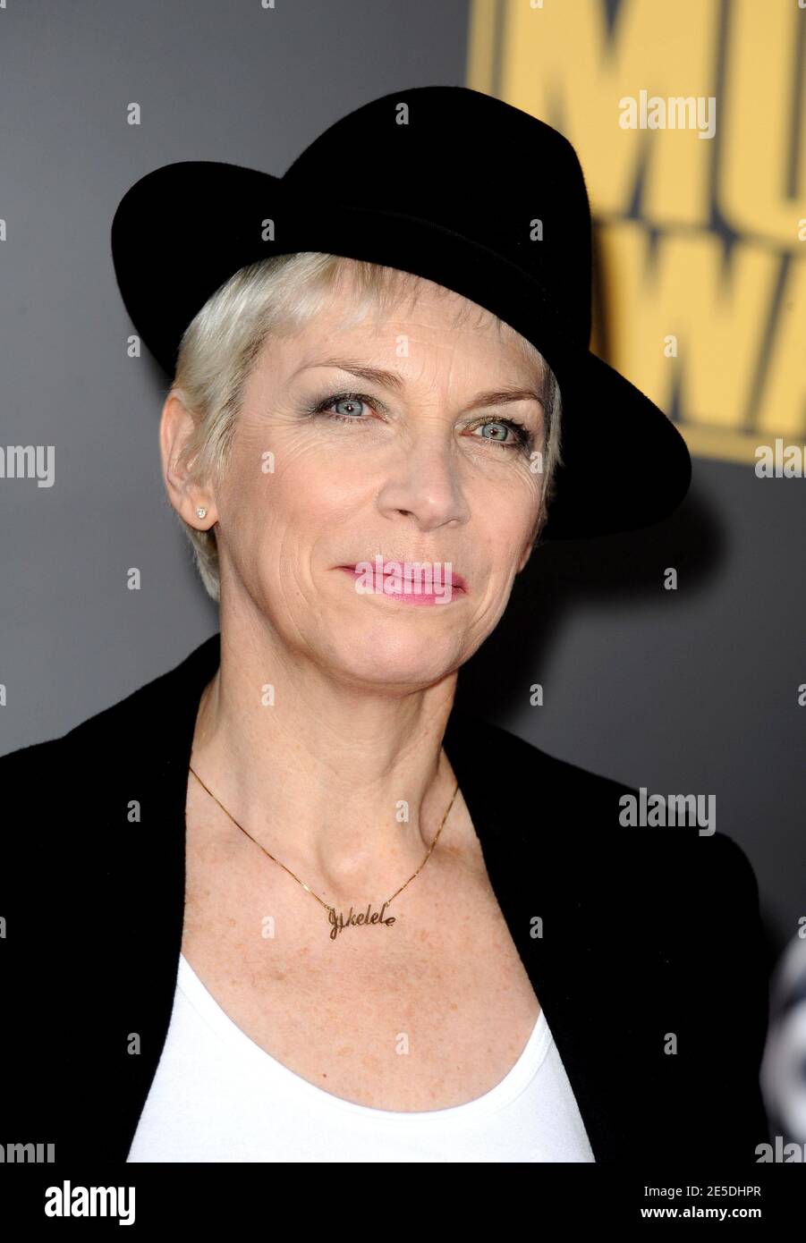 Annie Lennox arriving for the 2008 American Music Awards held at the Nokia Theatre in Los ...