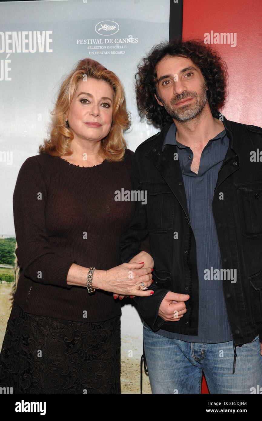 Actors Catherine Deneuve and Rabih Mroue attending the premiere of 'Je ...