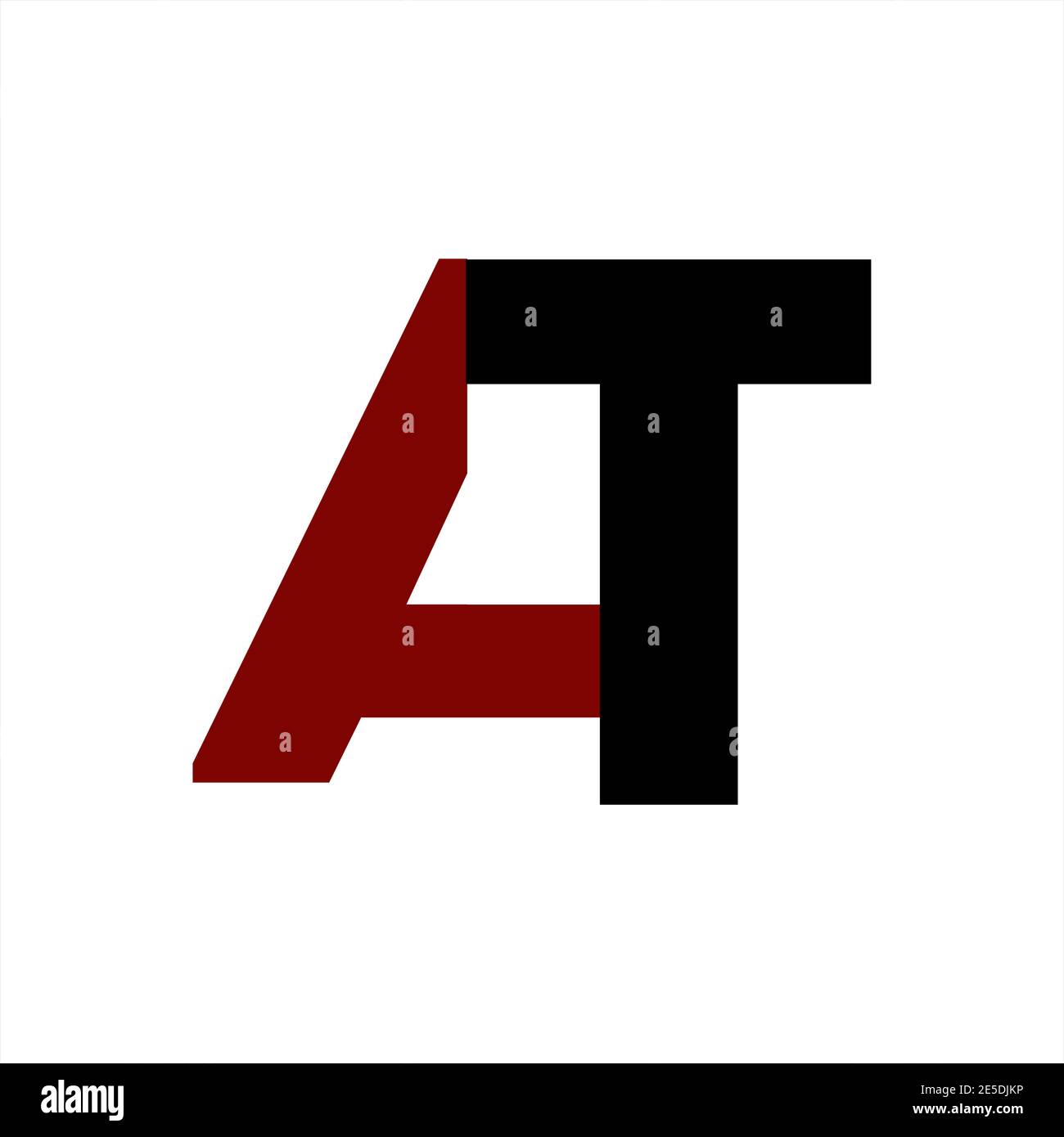 AT initials company logo and icon Stock Vector Image & Art - Alamy
