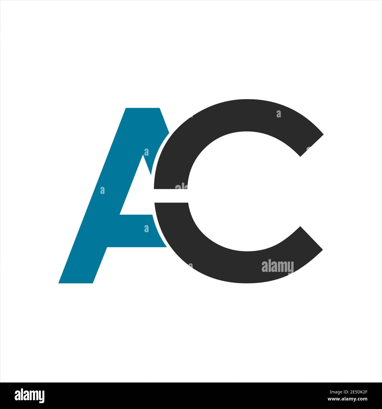 AC initials geometric letter company logo and icon Stock Vector Image ...