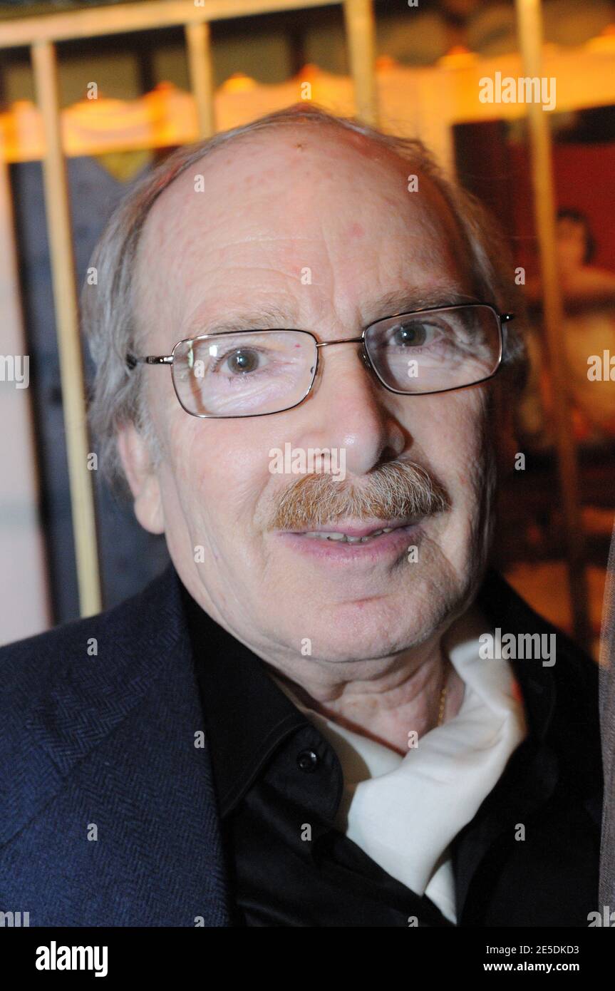Popeck attending a paintings exhibition at the Banana Cafe in Paris ...