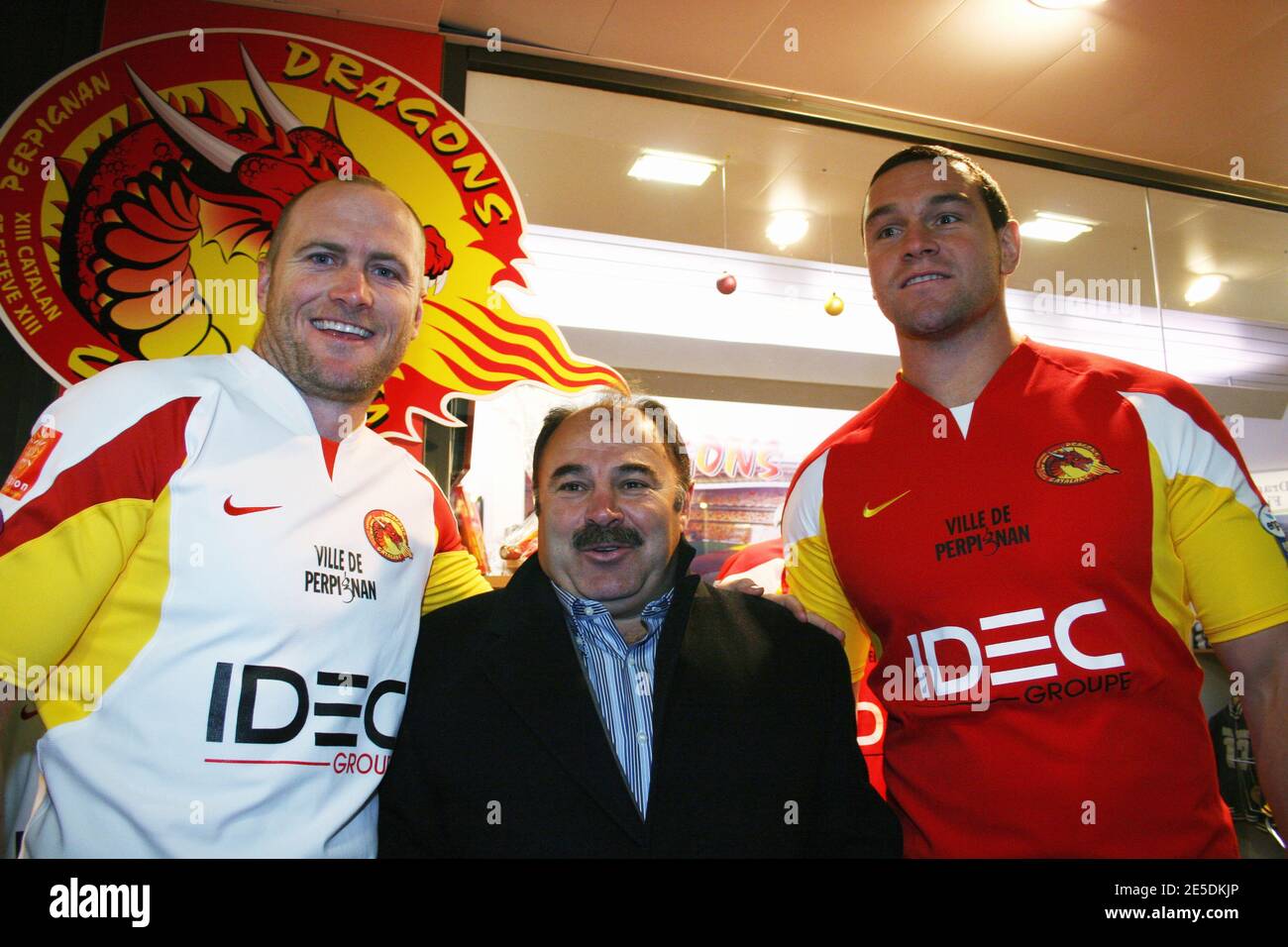 Catalanss Dragon's president Bernard Guasch welcome Catalan Dragon's ...