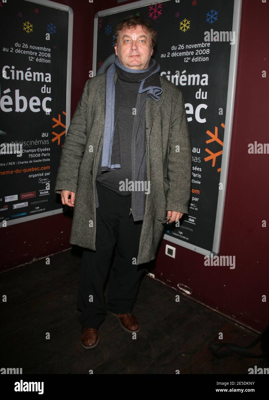 Dominique Besnehard arriving on 'Cinema du Quebec' held at Publicis ...