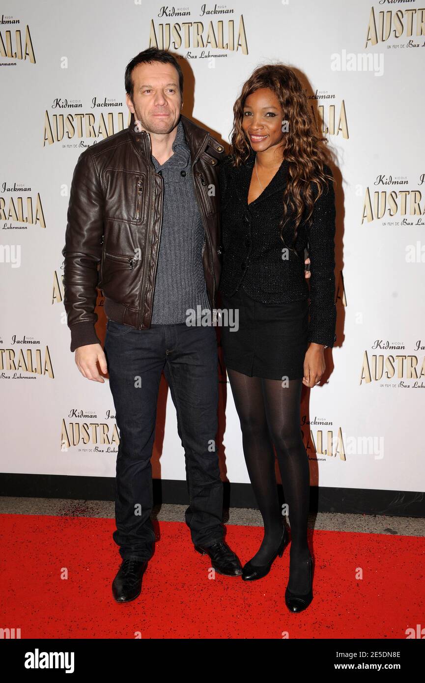 Samuel Le Bihan and his wife arriving for the premiere of 'Australia ...