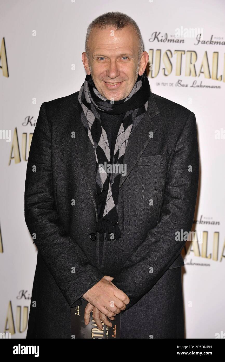 French designer Jean-Paul Gaultier arriving for the premiere of ...