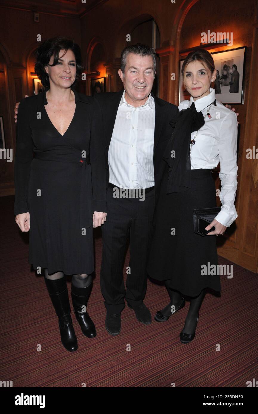 (L to R) Catherine Bertrand, Martin Lamotte and Clotilde Courau ...