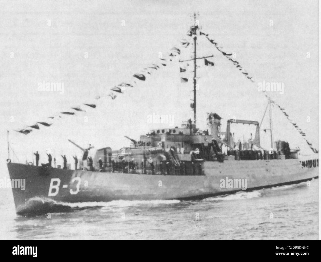 Mexican frigate ARM California (B-3) underway at sea on 2 April 1970 ...