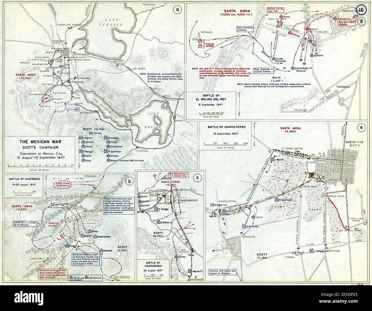Mexican war map hi-res stock photography and images - Alamy